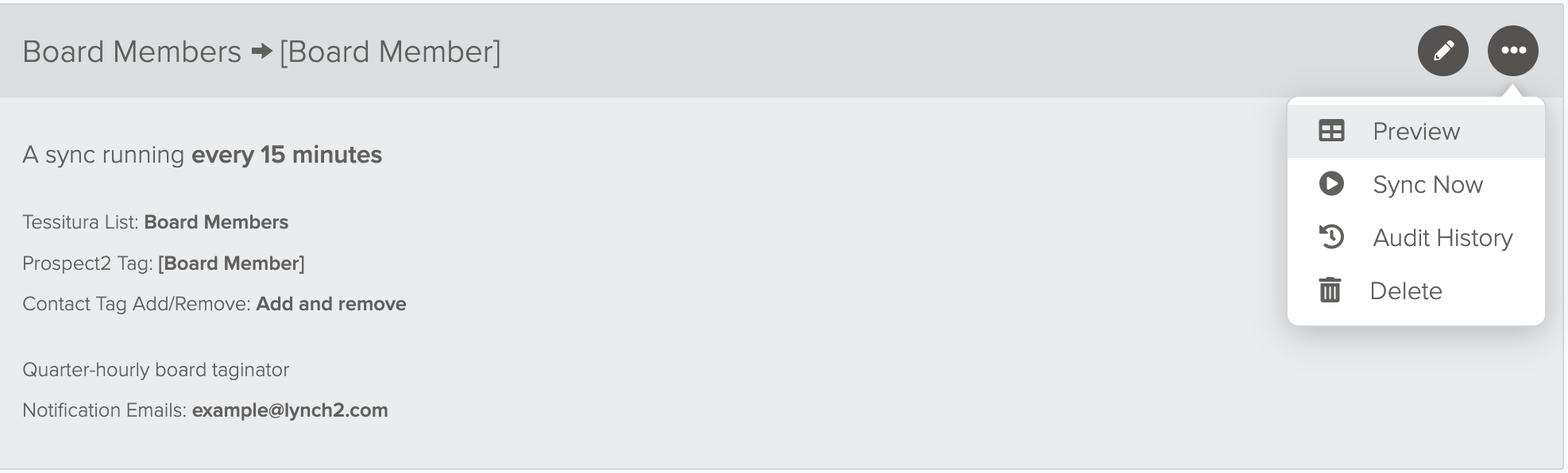 Data Sync: Tag - Prospect2